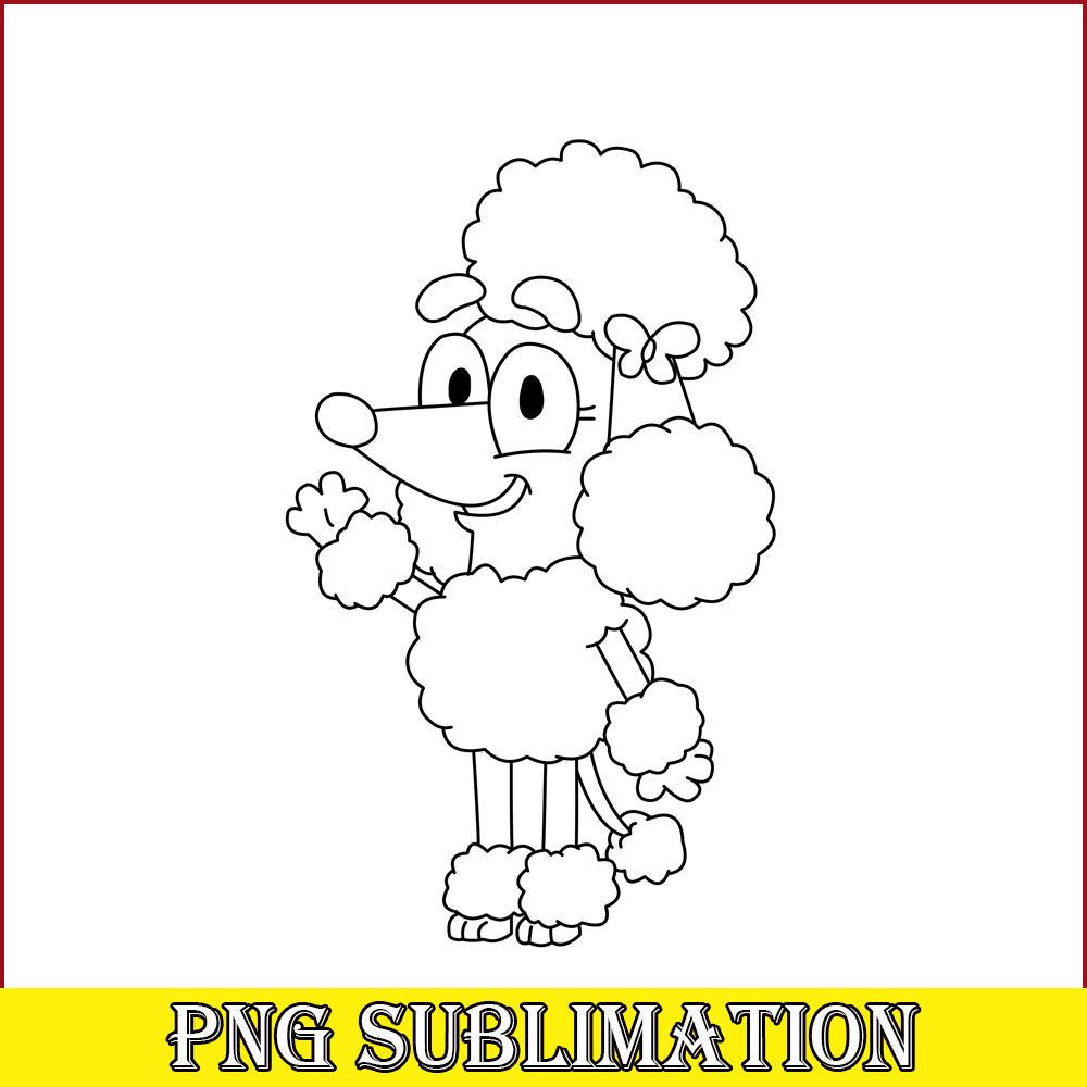 Coco Line PNG Coco Bluey PNG Bluey Characters PNG | Inspire Uplift