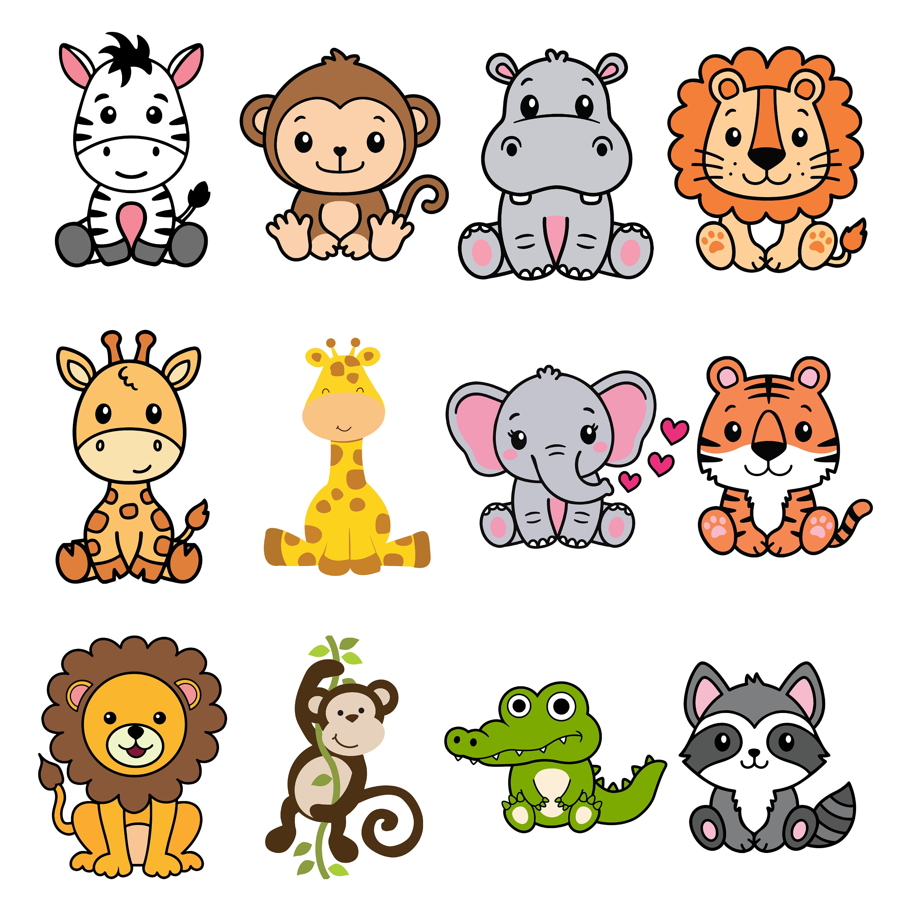 Jungle Animals SVG, Safari animals layered Svg, Animal SVG, | Inspire ...