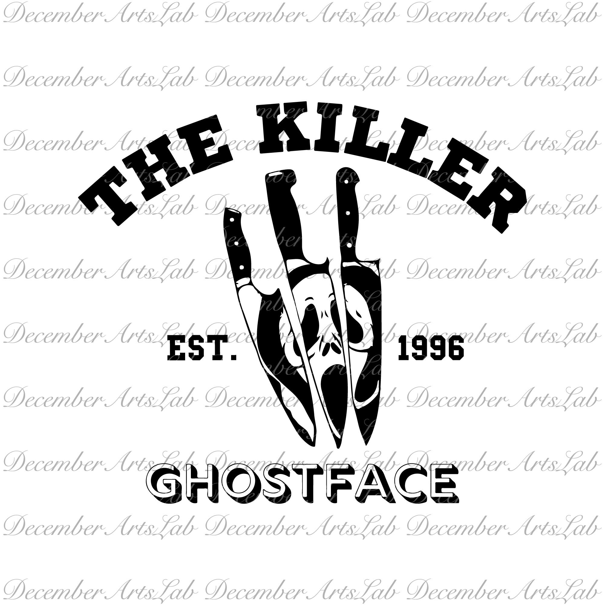 The killler ghost face etc 1996 scream movie svg, Scream svg | Inspire Uplift