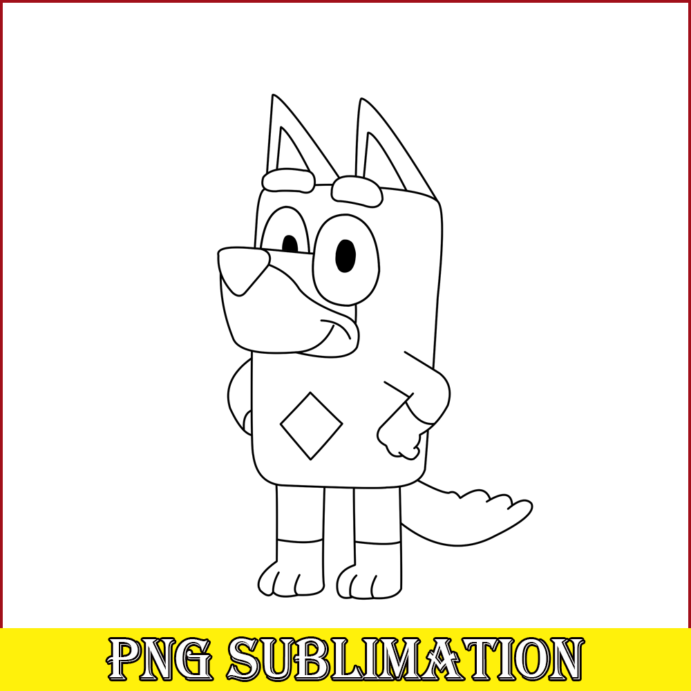 Rusty Line PNG Rusty Bluey PNG Bluey Character PNG | Inspire Uplift