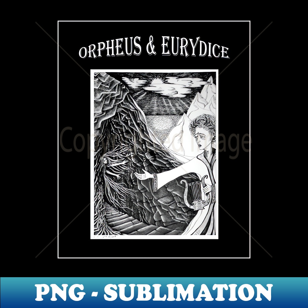Orpheus and Eurydice - PNG Transparent Sublimation Design - | Inspire ...