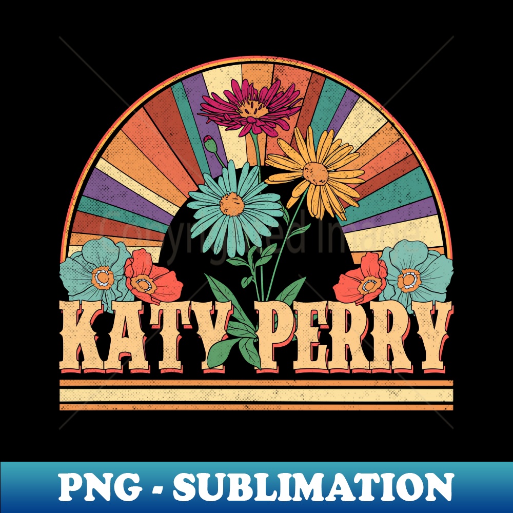 Katy Flowers Name Perry Personalized Gifts Retro Style - Ins | Inspire ...