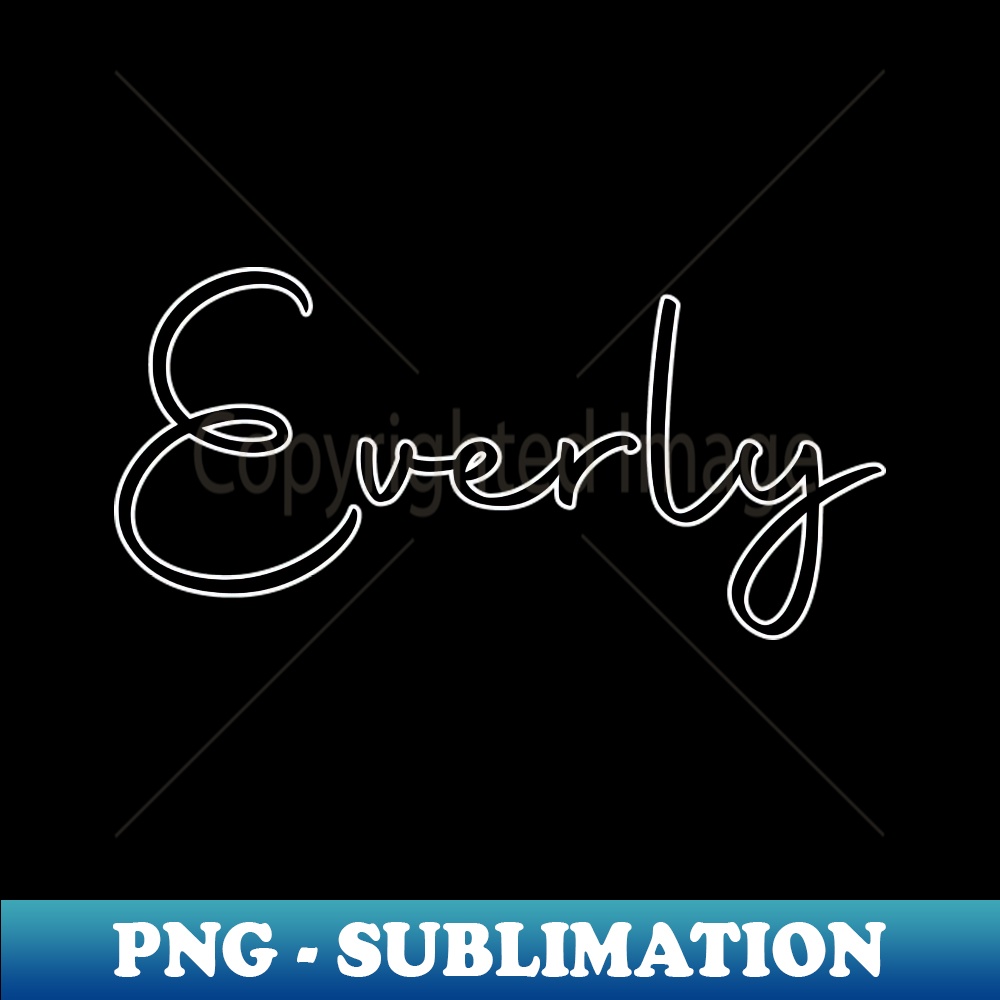 Autography Everly Name Label - PNG Transparent Sublimation D | Inspire ...