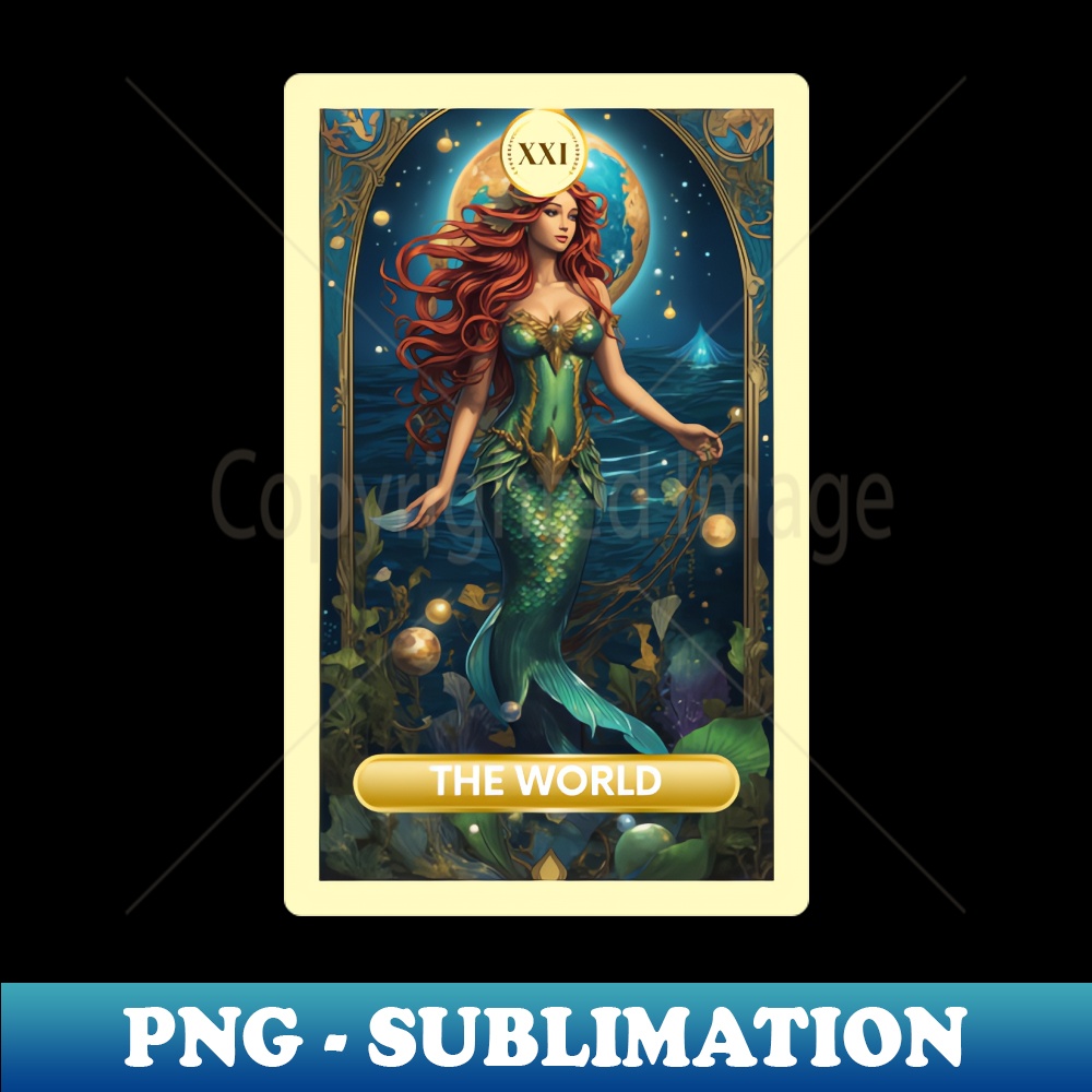 The World Card From the Light Mermaid Tarot Deck - Premium S | Inspire ...