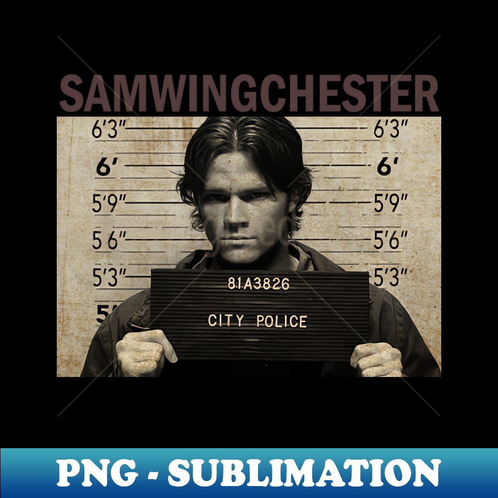 Supernatural Sam Mug Shot - PNG Transparent Sublimation Desi - Inspire ...