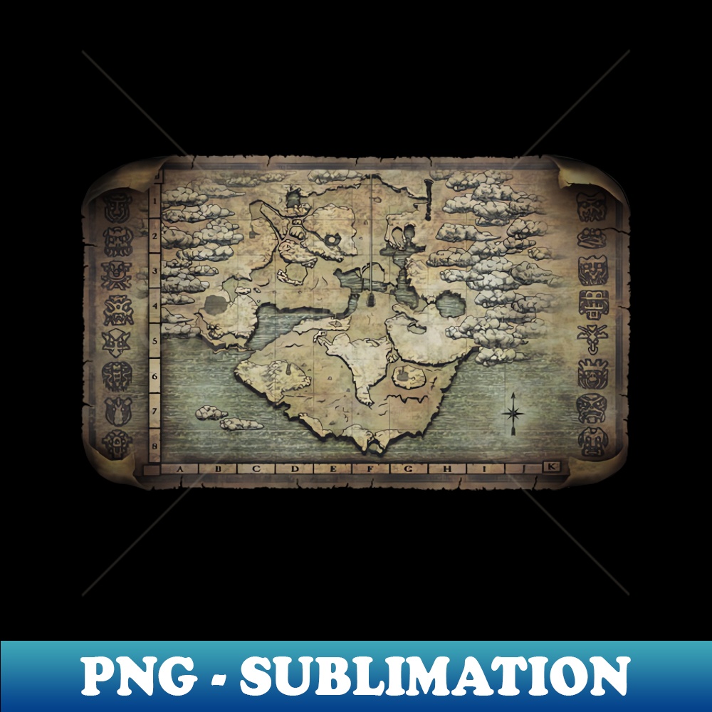 Forbidden Lands Map - High-Resolution PNG Sublimation File - | Inspire ...