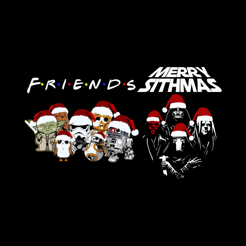 Friends Svg, Merry Sithmas Svg, Christmas Star Wars svg, Sta | Inspire ...