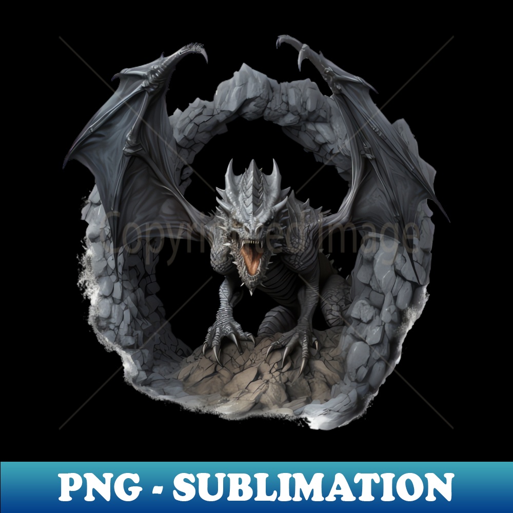 Shadows Lair - The Black Dragon of the Cave - Elegant Sublim - Inspire Uplift