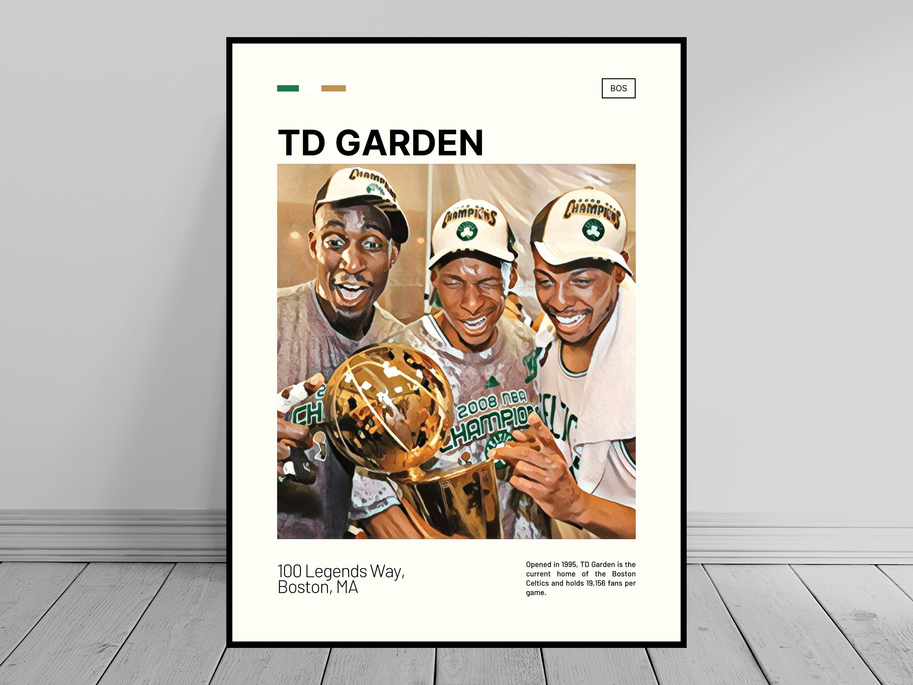 TD Garden Boston Bruins Poster NHL Art NHL Arena Poster Oil | Inspire ...