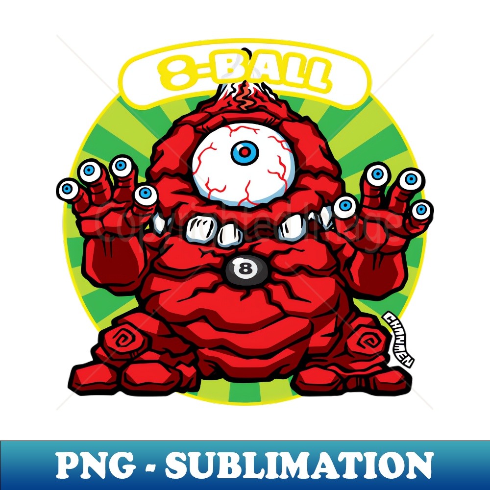 8-Ball the Terror From Space - PNG Transparent Sublimation D | Inspire ...
