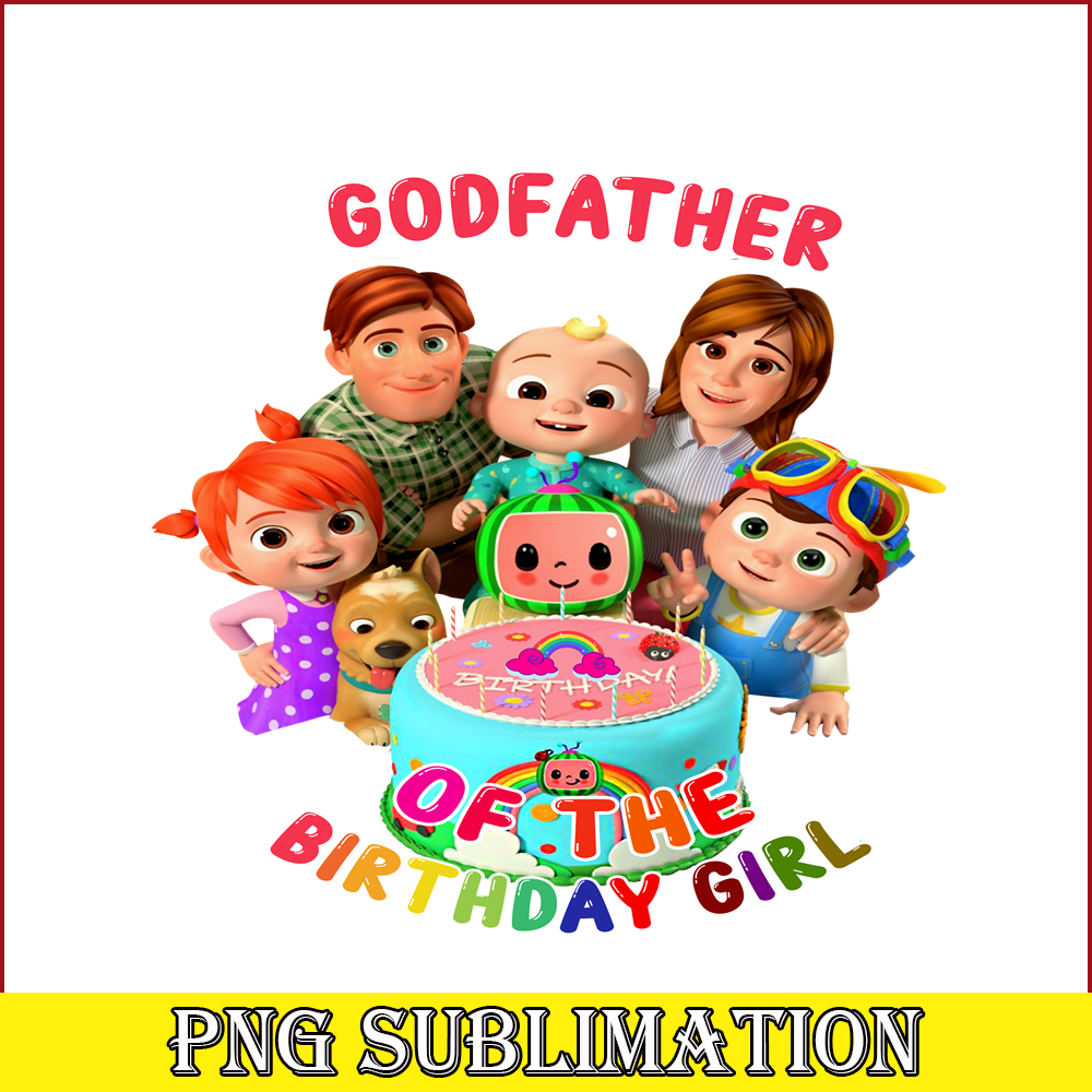 Godfather of The Birthday Girl PNG Cocomelon Family Birthday - Inspire ...