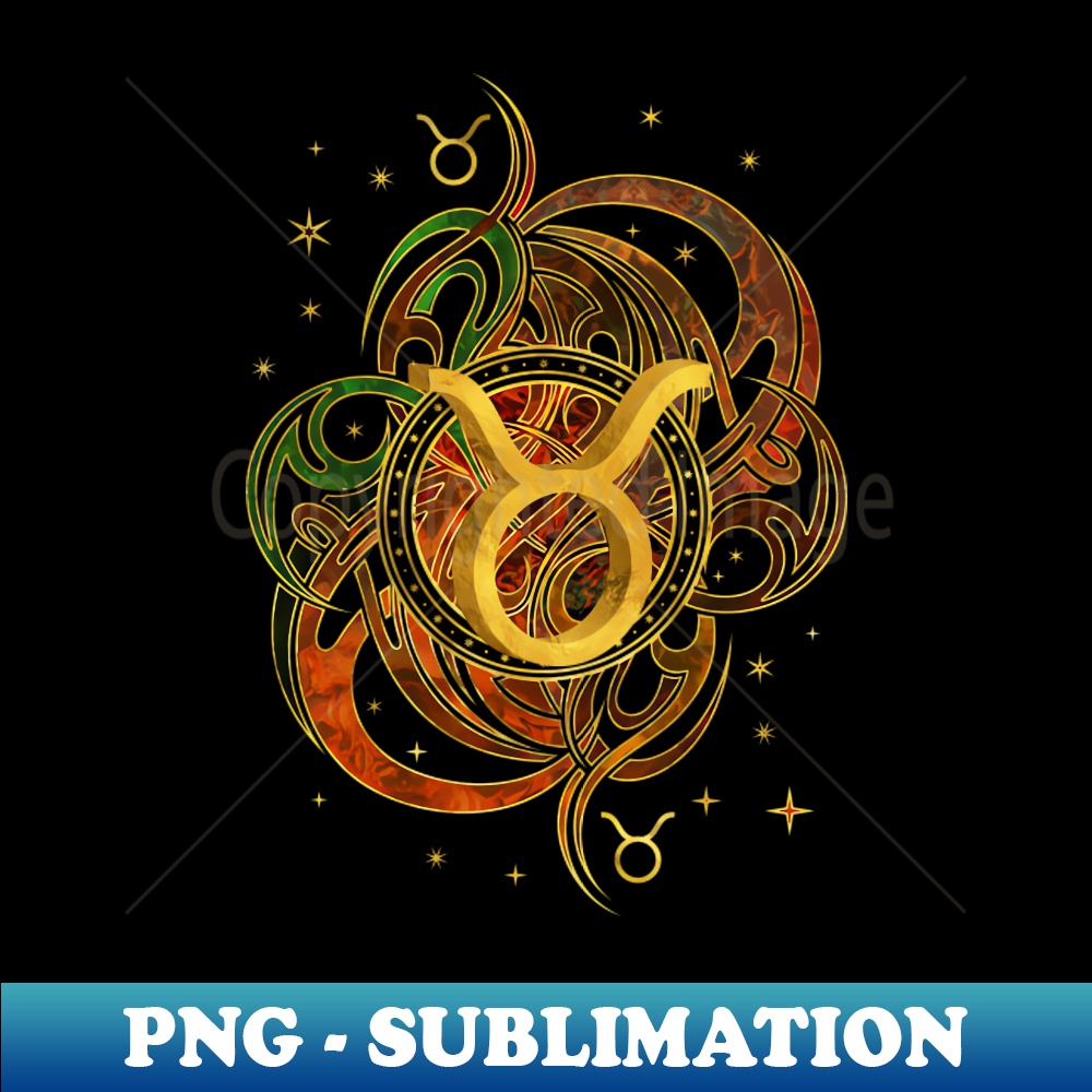 Taurus Zodiac Sign Earth element - Exclusive PNG Sublimation | Inspire ...
