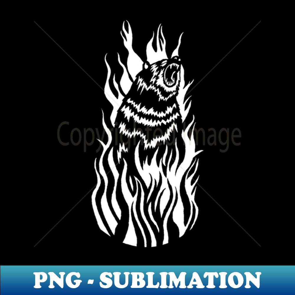 Burning bear - Aesthetic Sublimation Digital File - Bring Yo | Inspire ...
