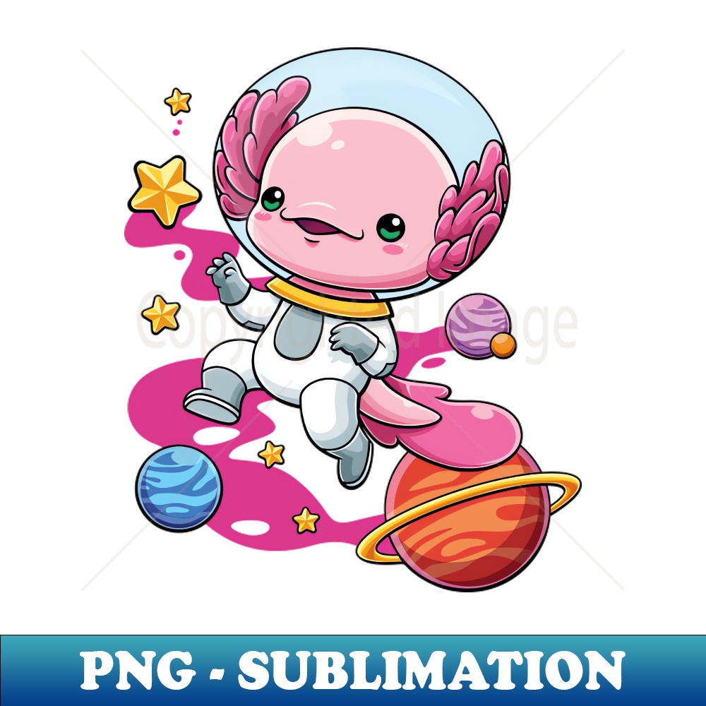 Space Axolotl - Signature Sublimation PNG File - Perfect for | Inspire ...