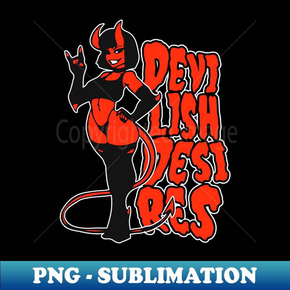 sexy devil horned tailed woman - Aesthetic Sublimation Digit | Inspire Uplift
