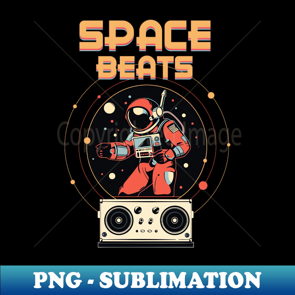 Astronaut with boombox vintage astronaut Space beats - Exclu - Inspire ...