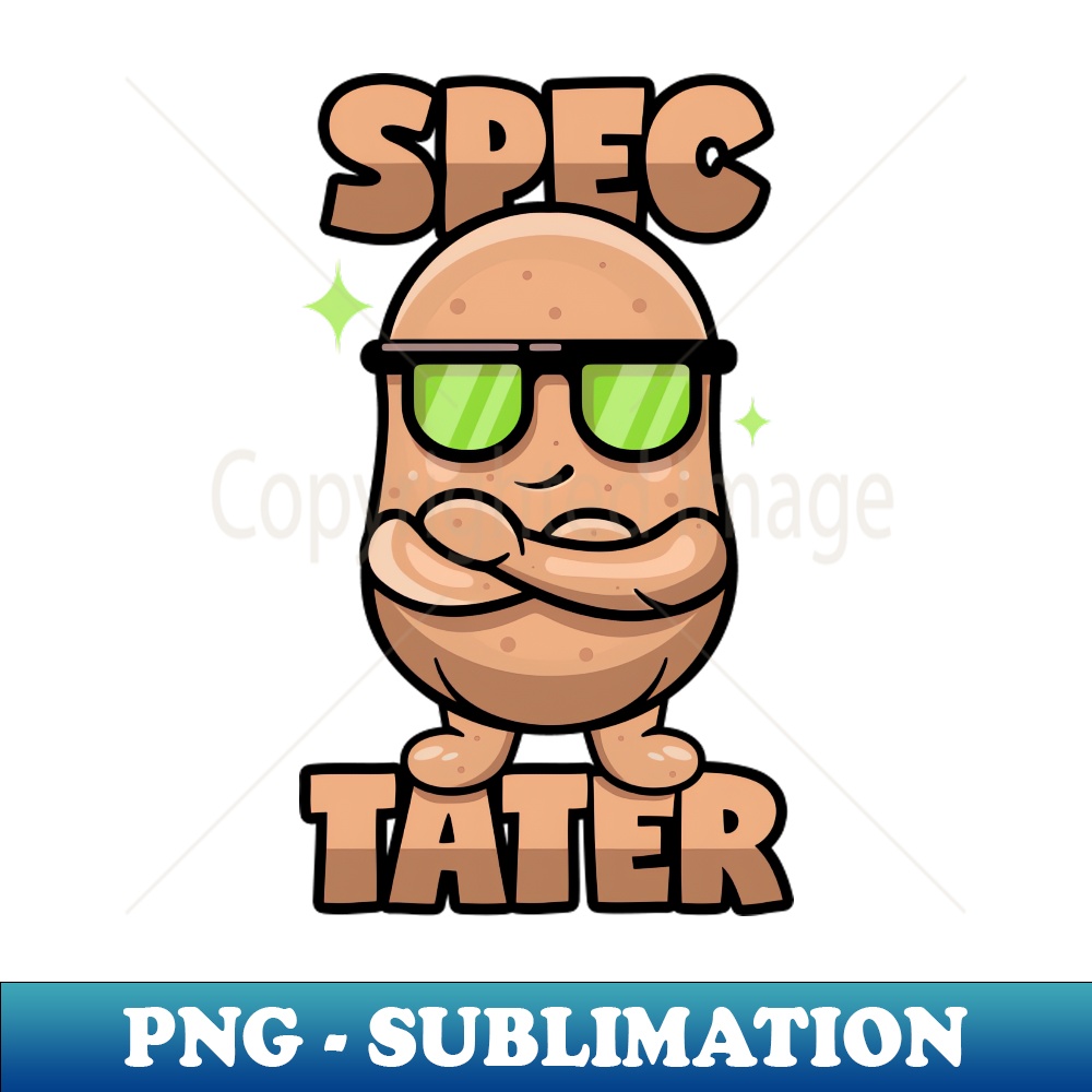 Spectator Potato with Glasses Spec-Tater - PNG Transparent S - Inspire ...