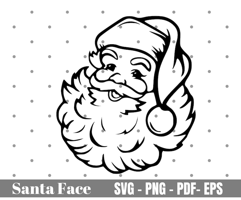 Santa SVG Santa Face Svg Vintage santa Svg Santa Claus svg C | Inspire ...