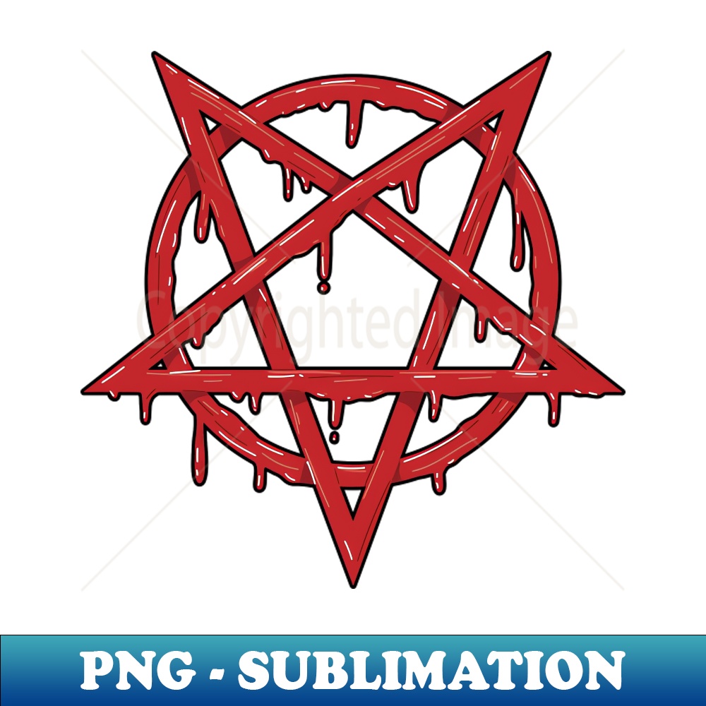 BLOOD PENTAGRAM - PNG Transparent Sublimation Design - Unlea | Inspire ...