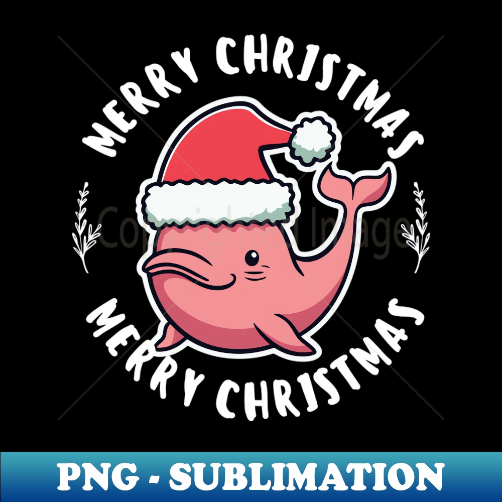 river pink dolphin wearing a santa hat and surrounded by orn | Inspire ...