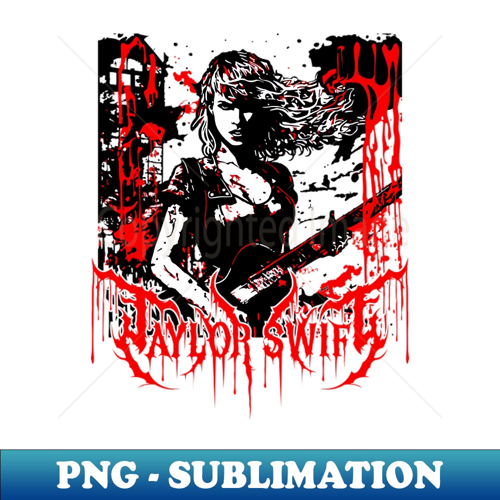 Taylor Swift Black Metal - Artistic Sublimation Digital File | Inspire ...