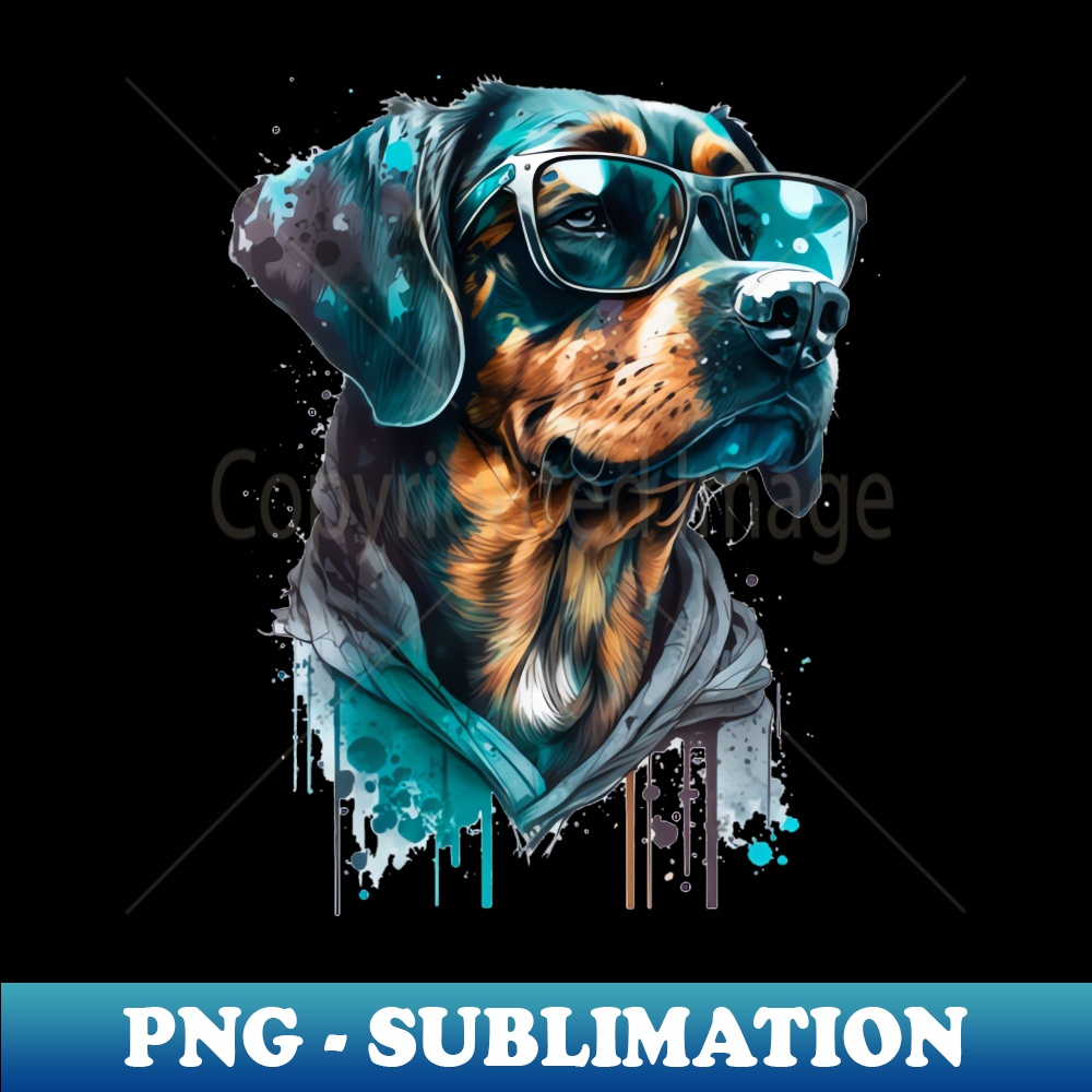 Cool dog with glasses - PNG Transparent Sublimation File - U - Inspire ...