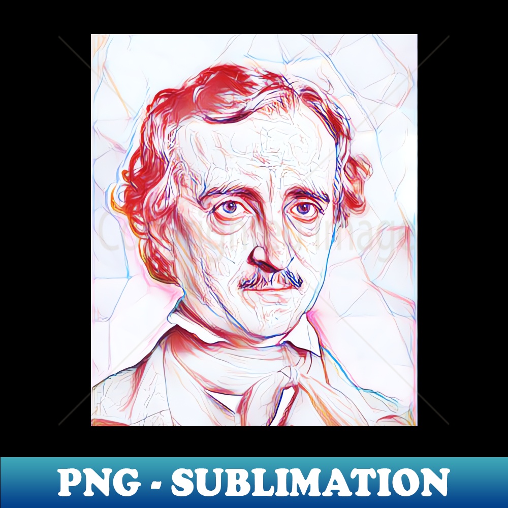 Edgar Allan Poe Portrait Edgar Allan Poe Artwork - Instant | Inspire Uplift