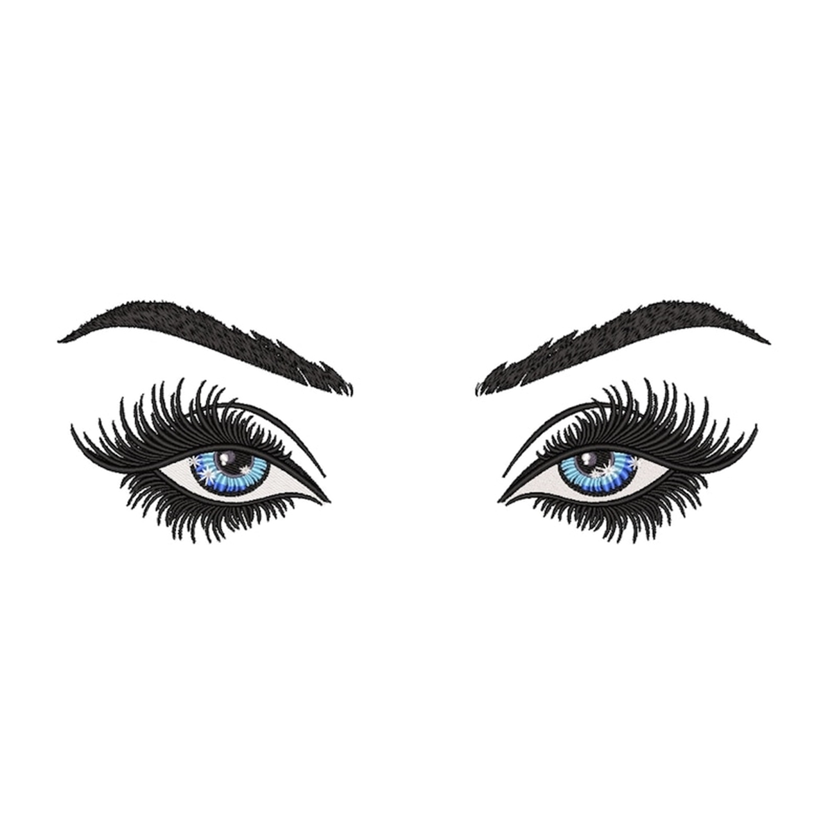 Eyes embroidery design, 5 sizes, Instant download | Inspire Uplift