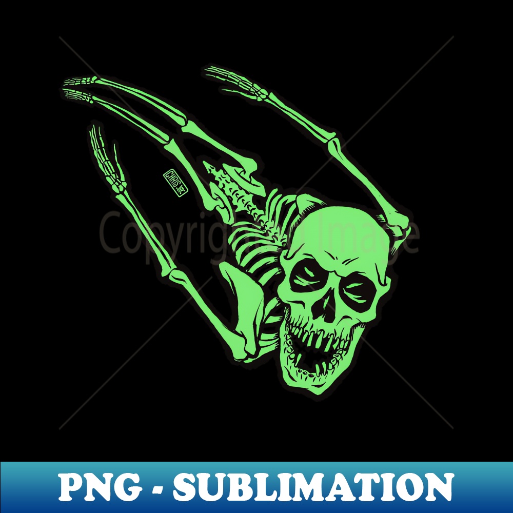 Flying Skellie light green - High-Resolution PNG Sublimation - Inspire ...