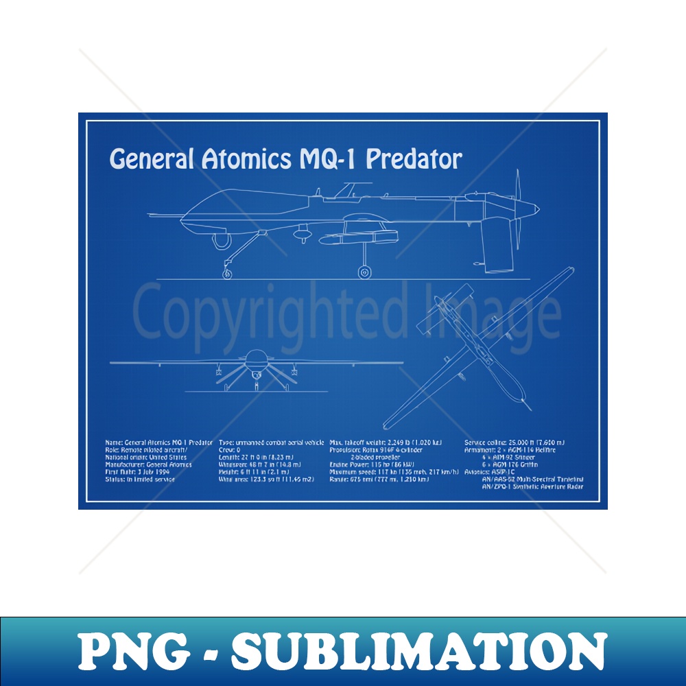 General Atomics MQ-1 Predator - Airplane Blueprint Plans - A - Inspire ... General Atomics MQ-1 Predator - Airplane Blueprint Plans - A - Inspire ...