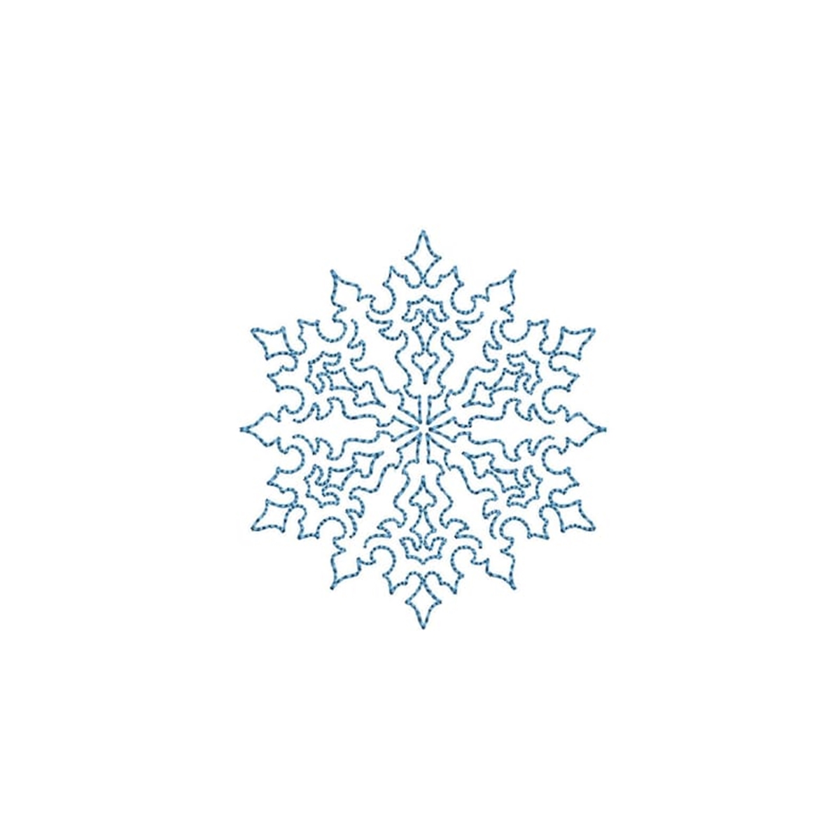 Snowflake Embroidery Design, 5 sizes, Instant Download | Inspire Uplift