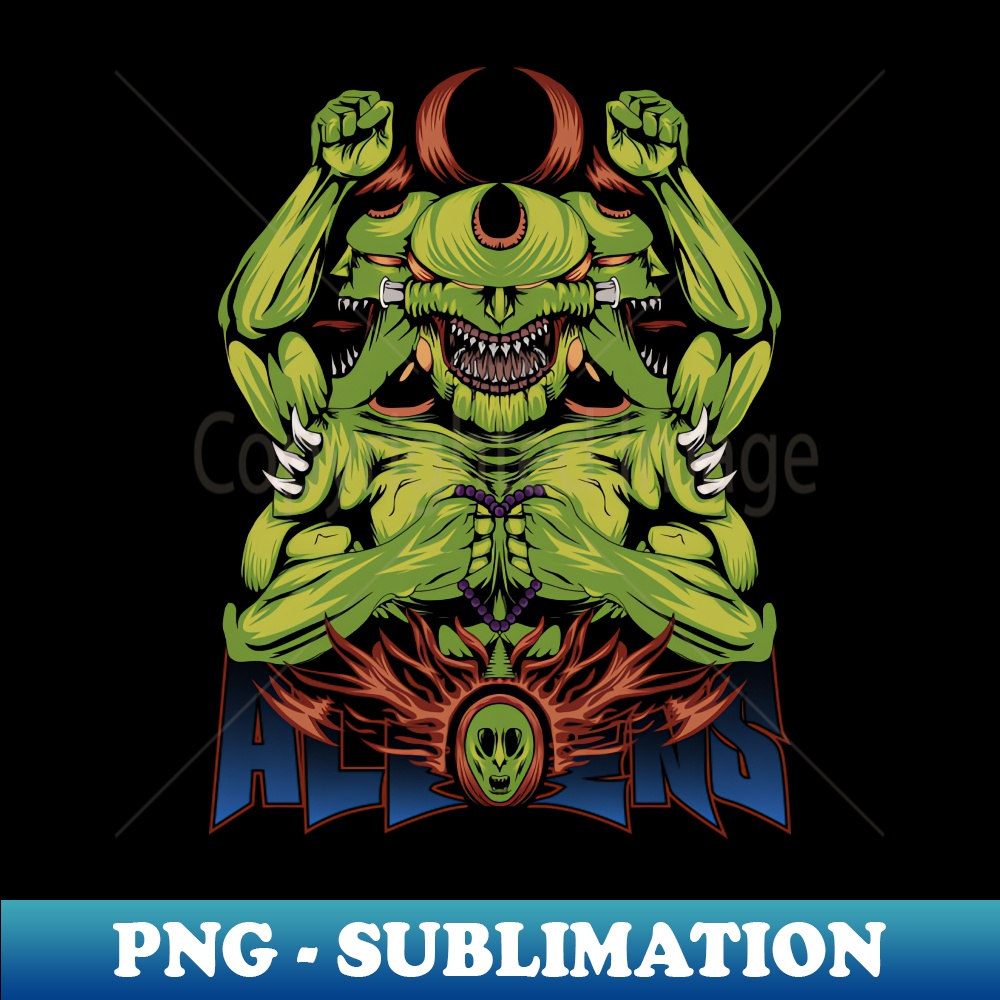 Aliens Attack - Trendy Sublimation Digital Download - Unleas - Inspire ...