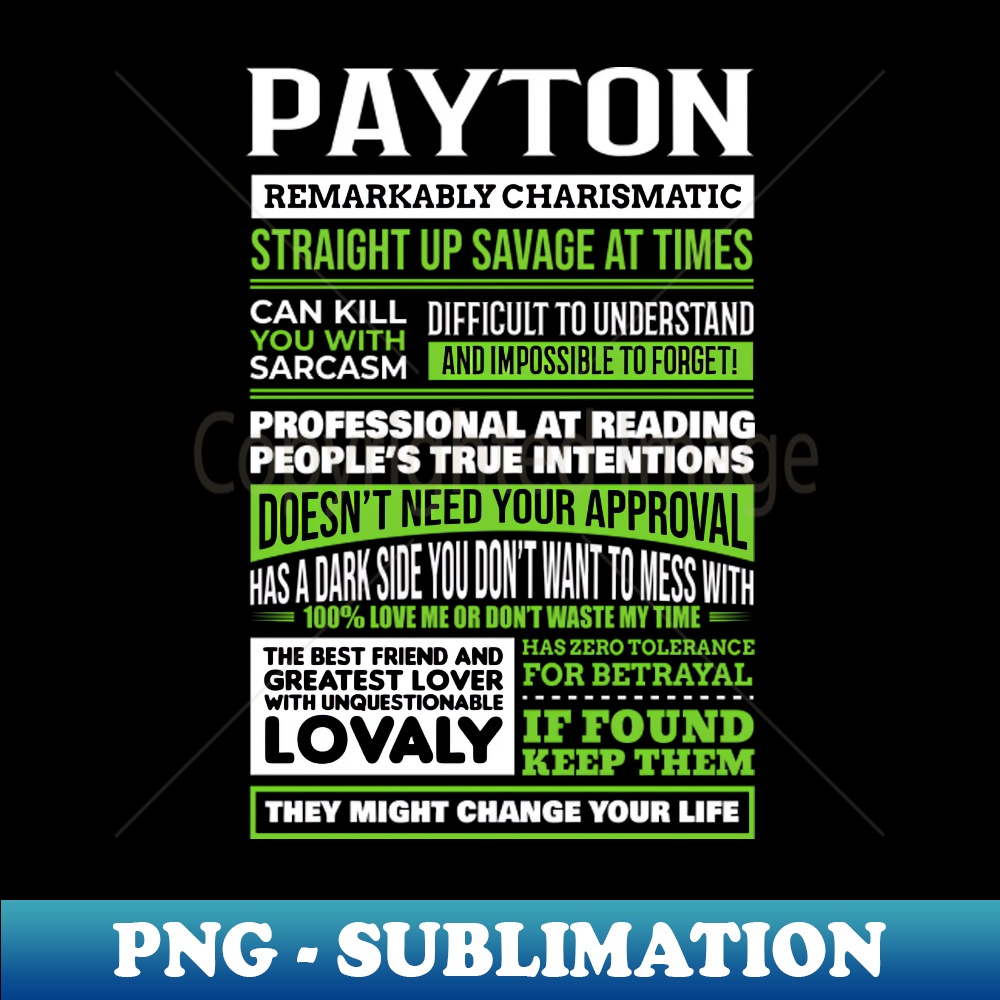 Payton - PNG Sublimation Digital Download - Fashionable and | Inspire ...