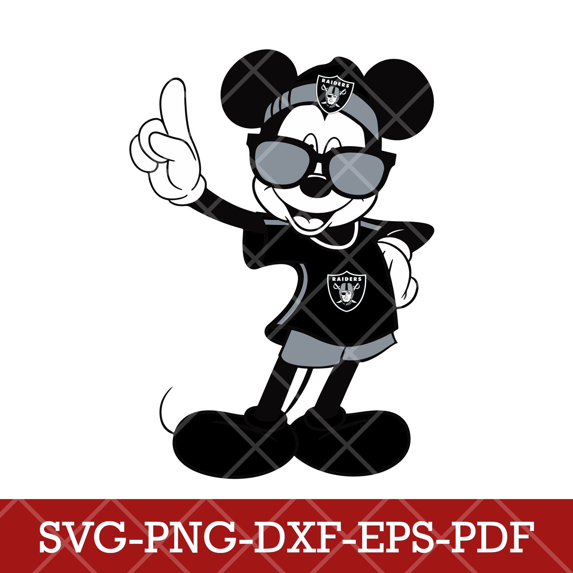 Las Vegas Raiders_mickey christmas 5,SVG,DXF,EPS,PNG,digital - Inspire ...