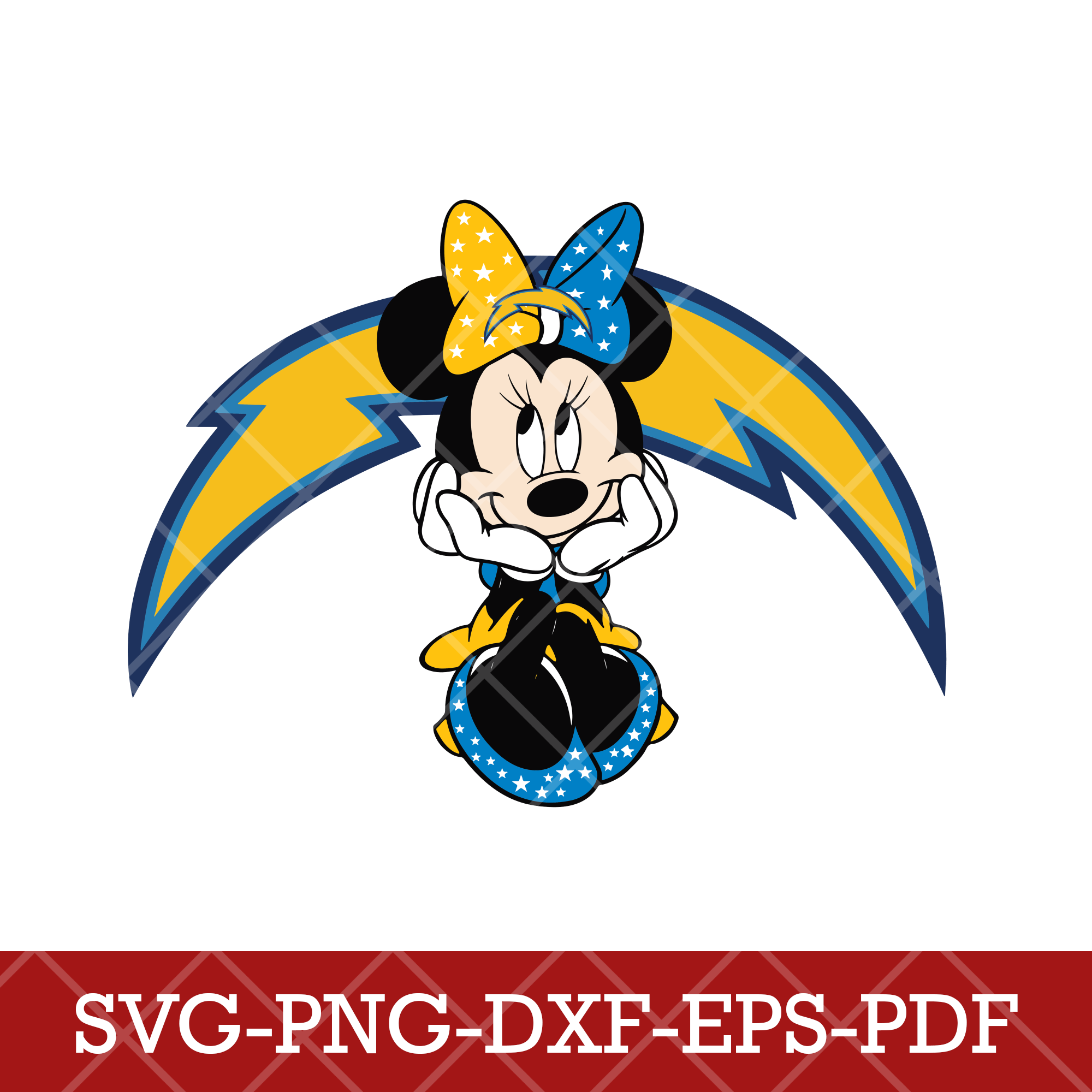 Los Angeles Chargers_mickey christmas 9,SVG,DXF,EPS,PNG,digi - Inspire ...