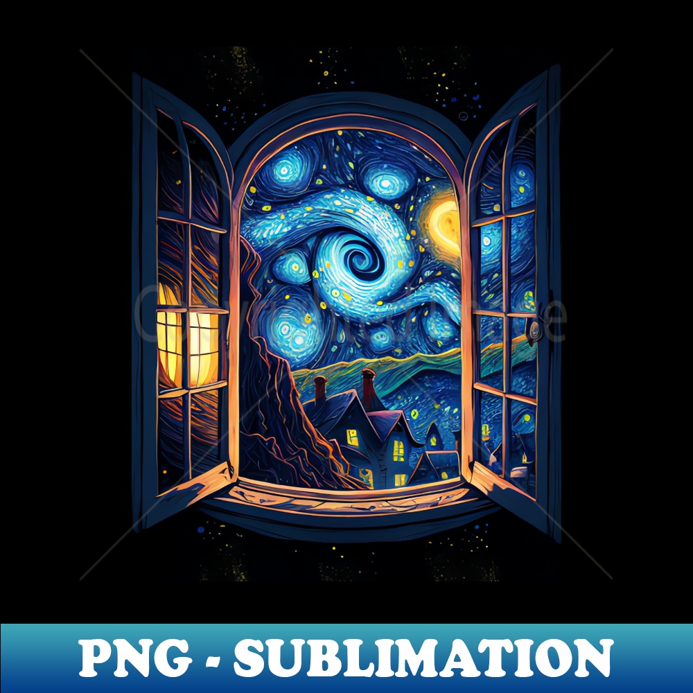 The starry night - PNG Transparent Digital Download File for | Inspire ...