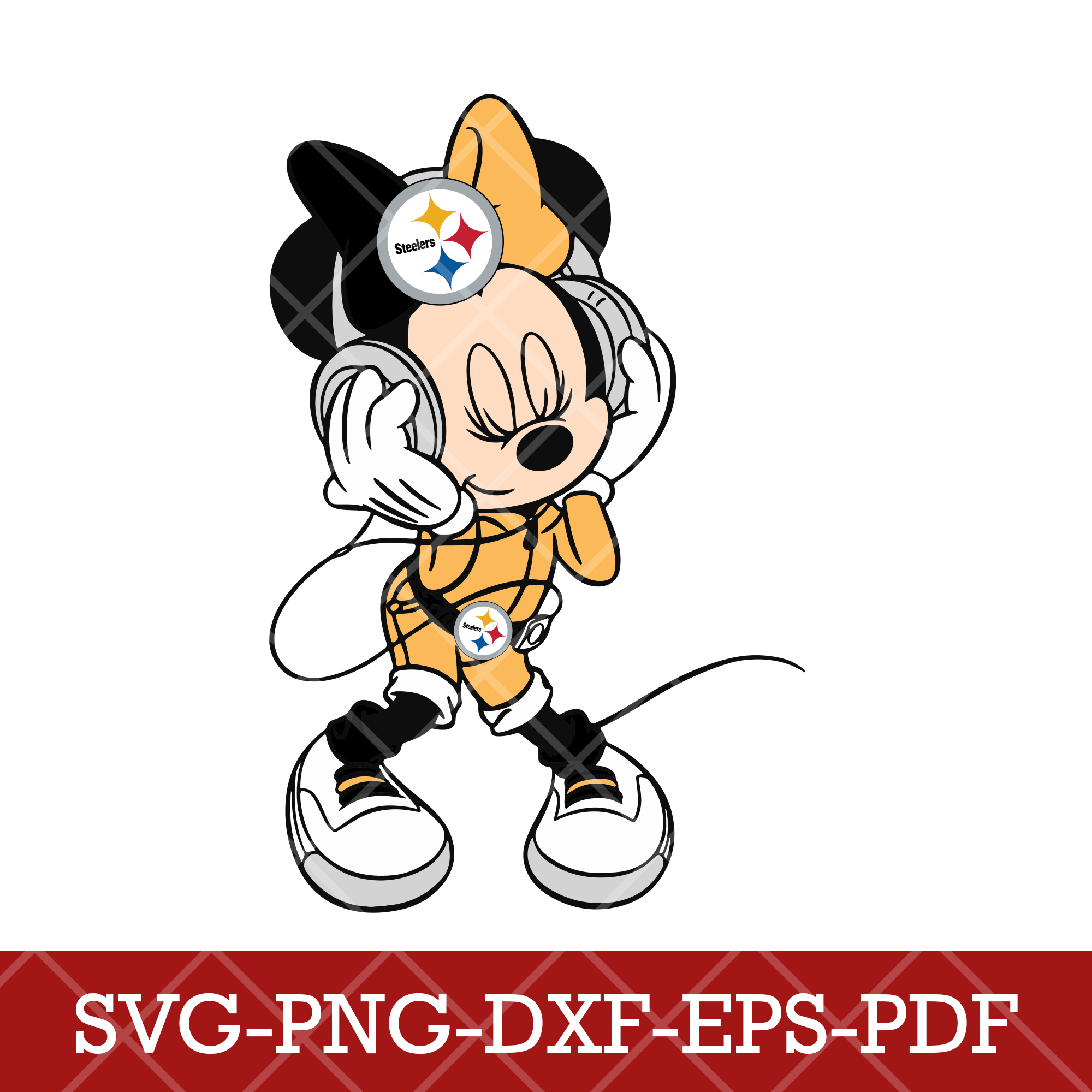 Pittsburgh Steelers_mickey christmas 10,SVG,DXF,EPS,PNG,digi | Inspire ...