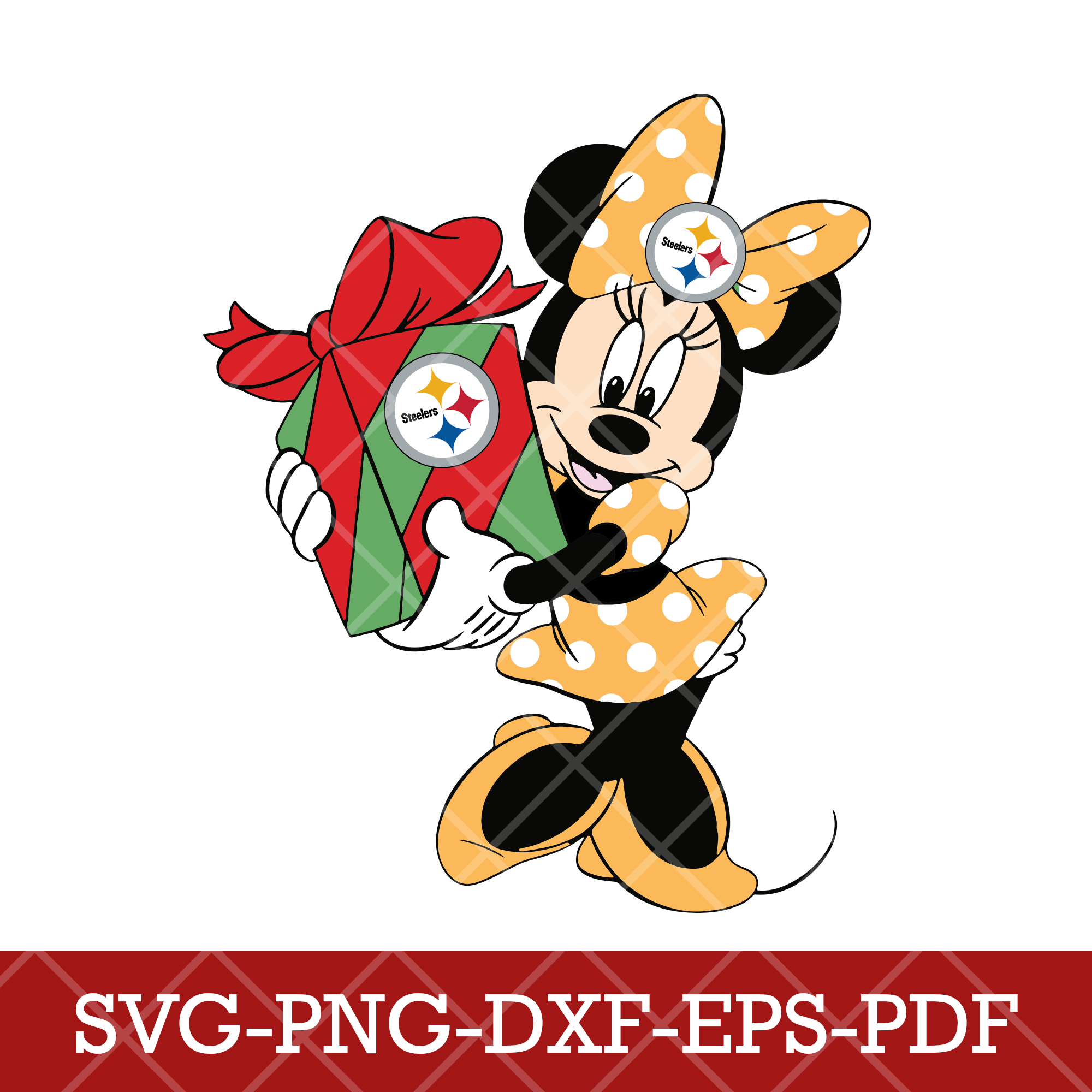Pittsburgh Steelers_mickey christmas 8,SVG,DXF,EPS,PNG,digit - Inspire ...