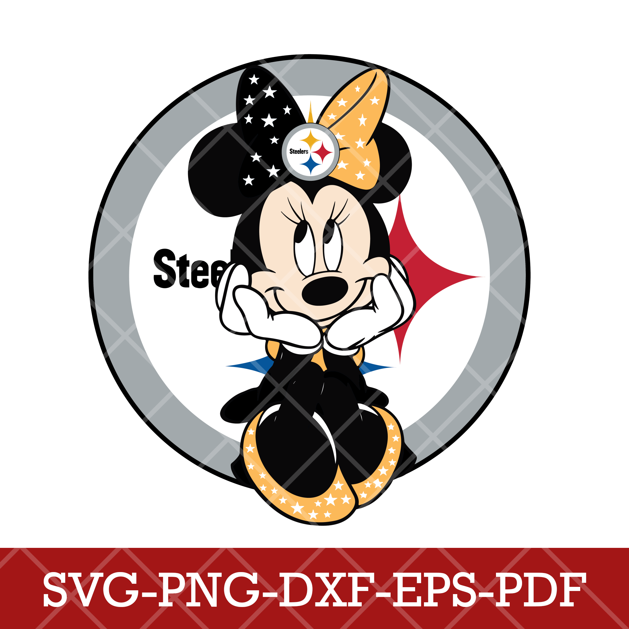 Pittsburgh Steelers_mickey christmas 9,SVG,DXF,EPS,PNG,digit - Inspire ...