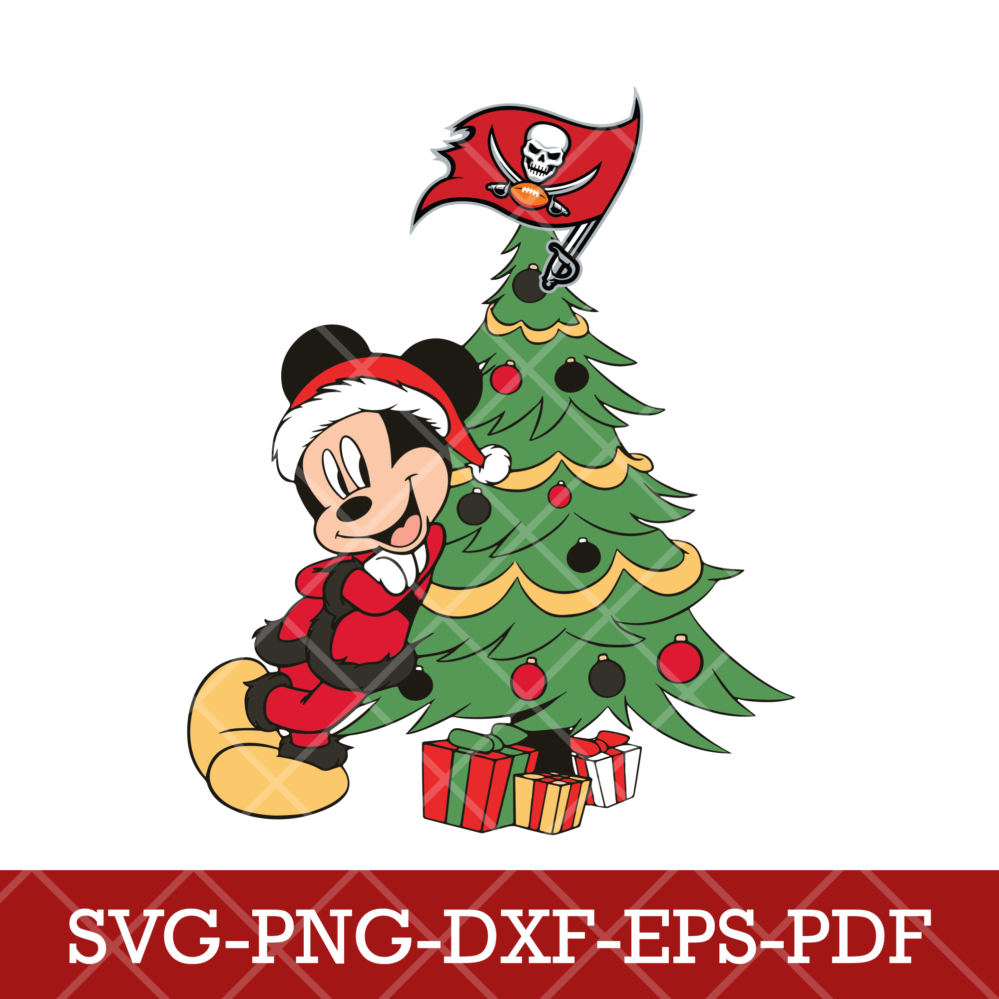 Tampa Bay Buccaneers_mickey christmas 12,SVG,DXF,EPS,PNG,dig - Inspire ...