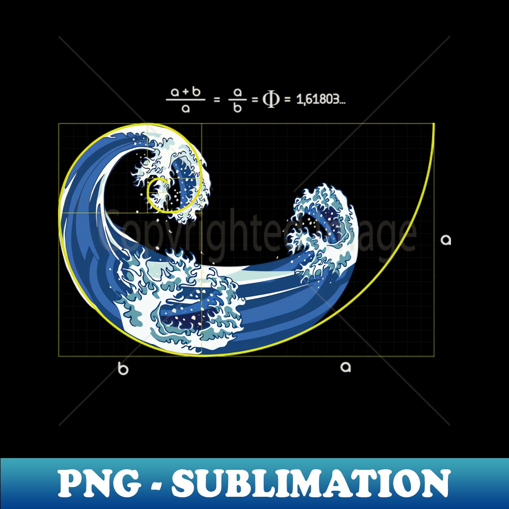 The Great Fibonacci Wave - Premium PNG Sublimation File - In - Inspire ...