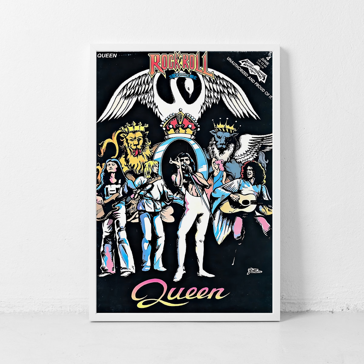 Queen Music Gig Concert Poster Classic Retro Rock Vintage Wa | Inspire ...