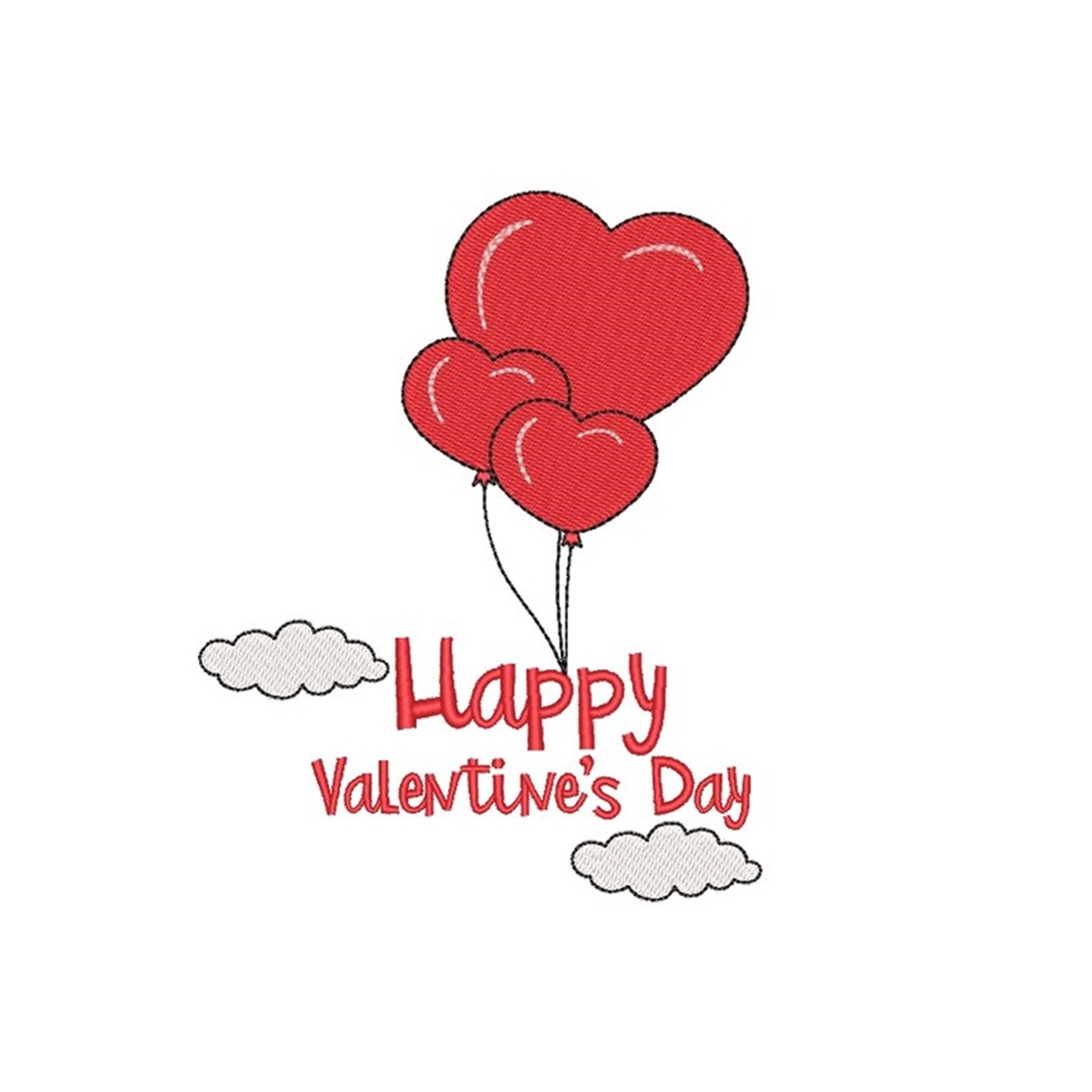 Happy Valentines Machine Embroidery Design, 4 sizes, Instant | Inspire ...