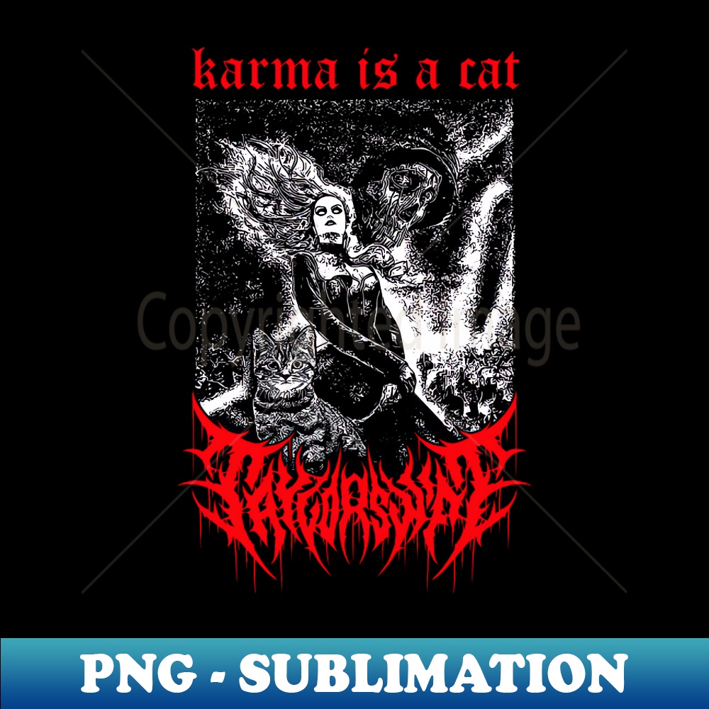 Taylor Swift Black Metal Karma Is A Cat - Exclusive Sublimat | Inspire ...