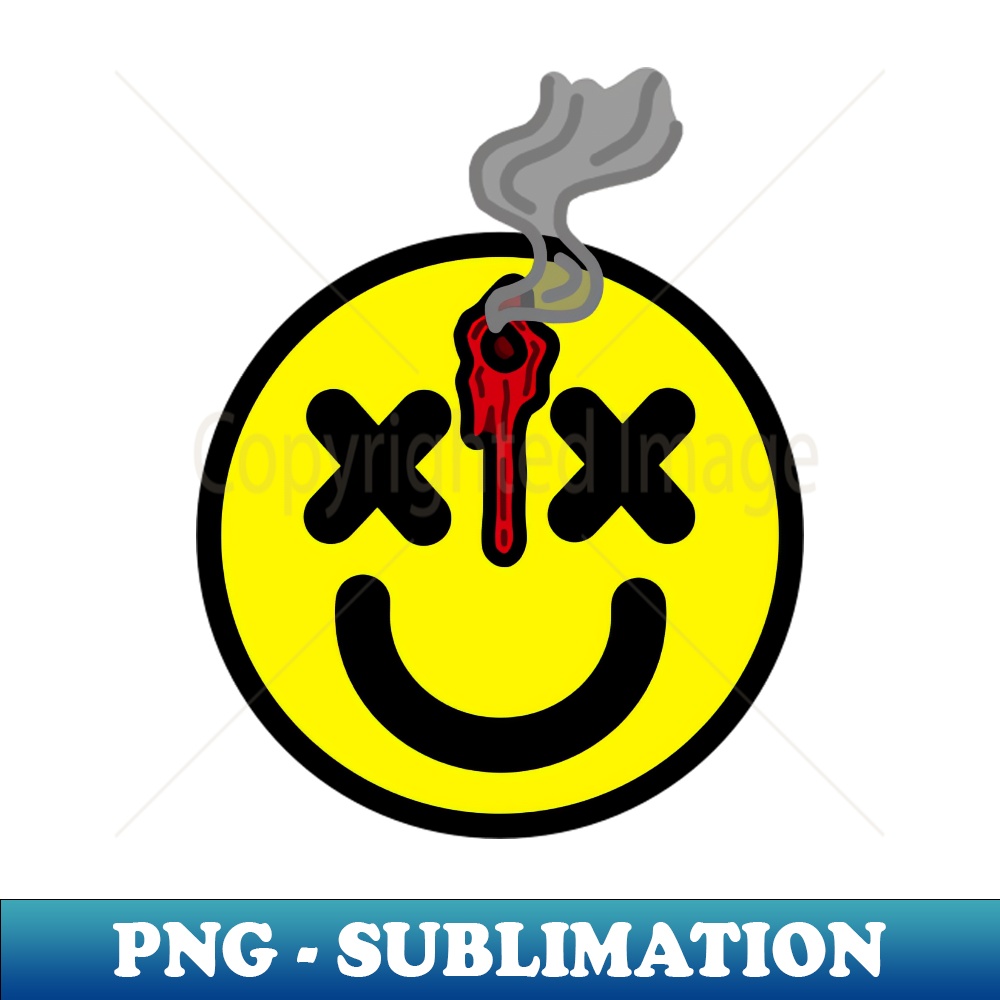 Bullet Wound Smiley - PNG Transparent Digital Download File | Inspire ...