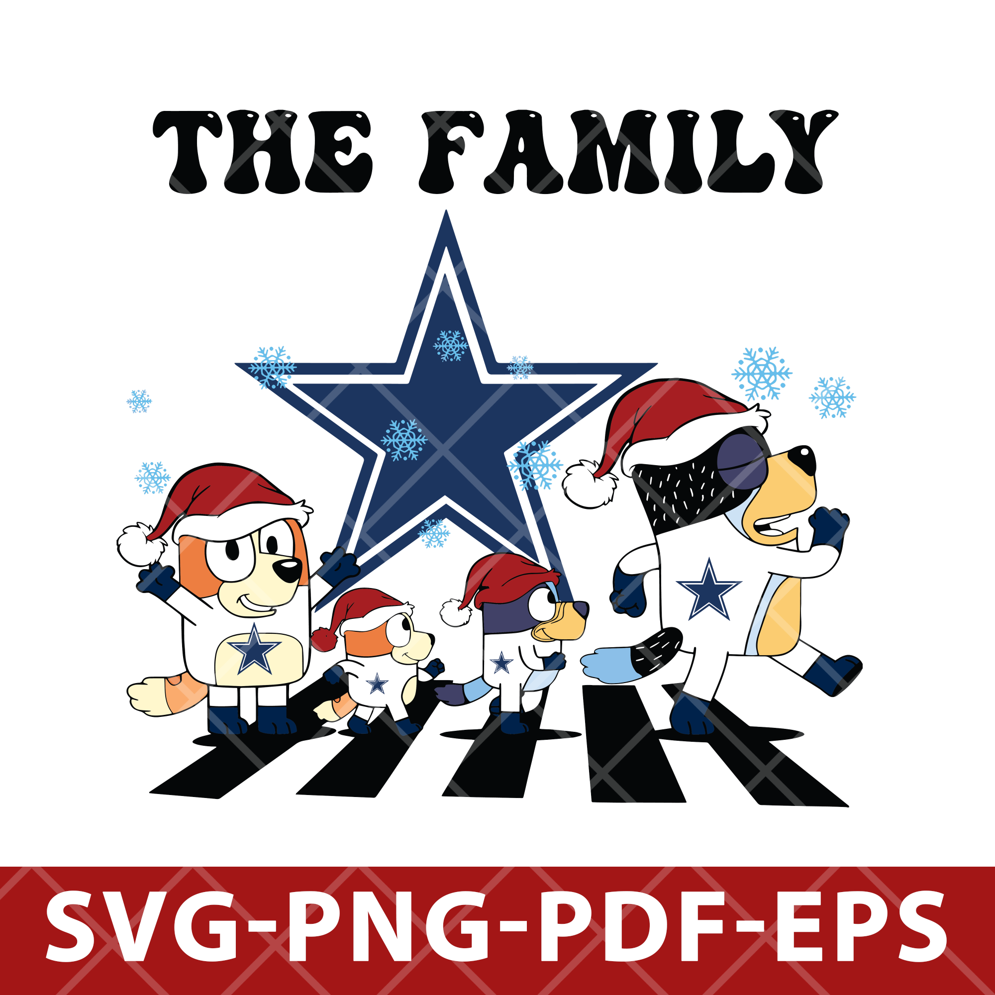 Dallas Cowboys_bluey-004,NFL SVG, Bluey NFL SVG DXF EPS PNG | Inspire ...