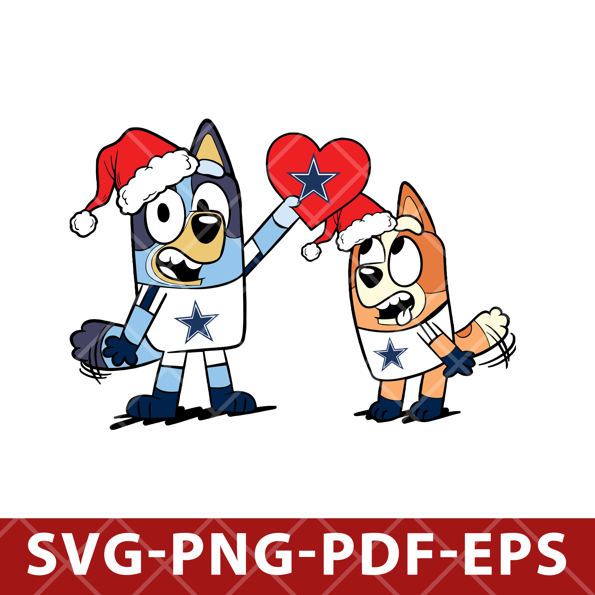 Dallas Cowboys_bluey-005,NFL SVG, Bluey NFL SVG DXF EPS PNG | Inspire ...