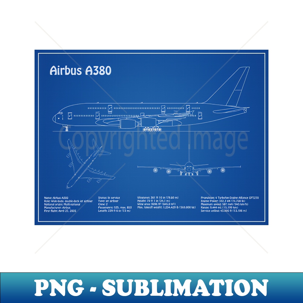 Airbus a380 - AD - Exclusive Sublimation Digital File - Perf | Inspire ...