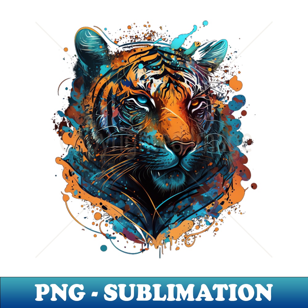 Tiger Face - Signature Sublimation PNG File - Unlock Vibrant | Inspire ...