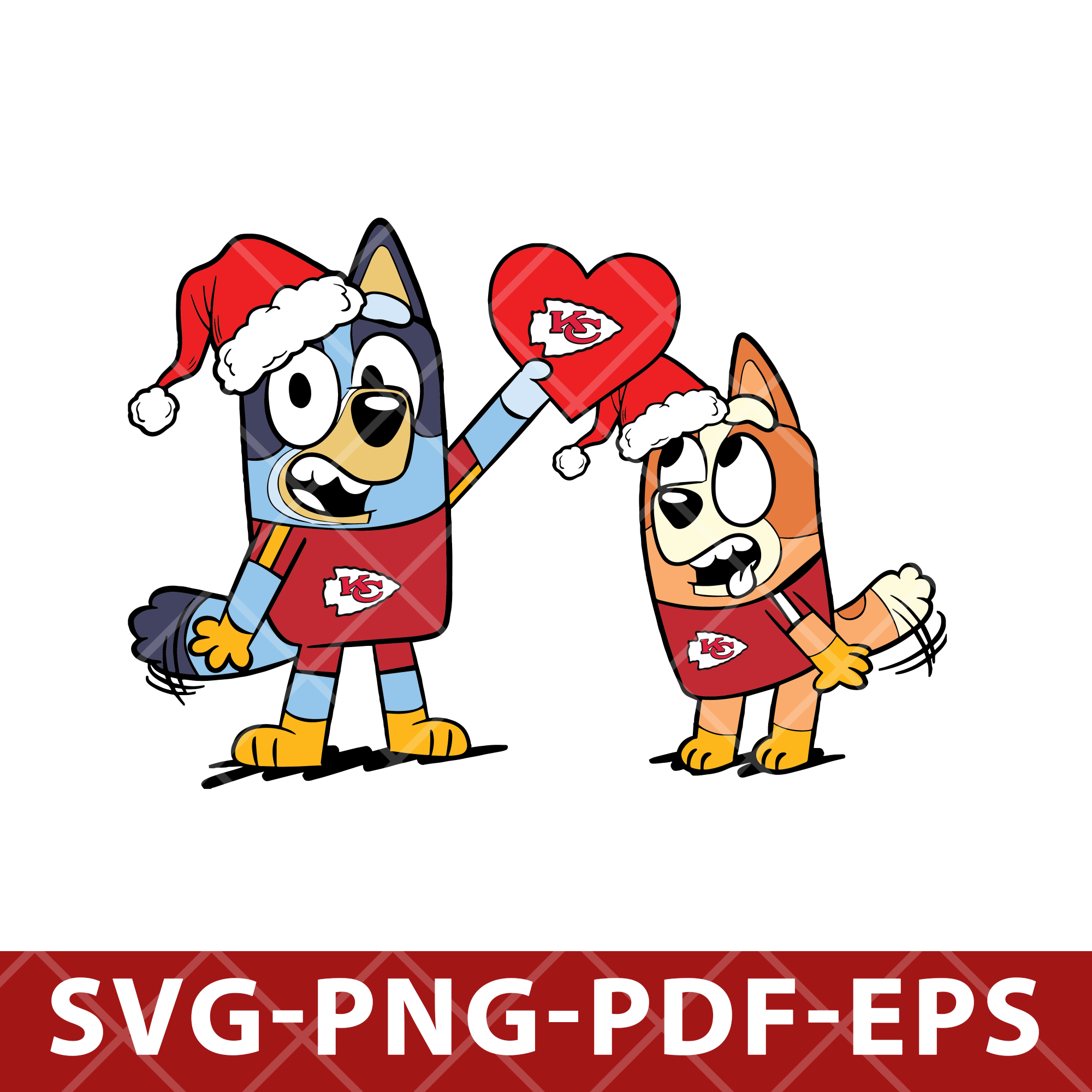 Kansas City Chiefs_bluey-005,NFL SVG, Bluey NFL SVG DXF EPS - Inspire ...